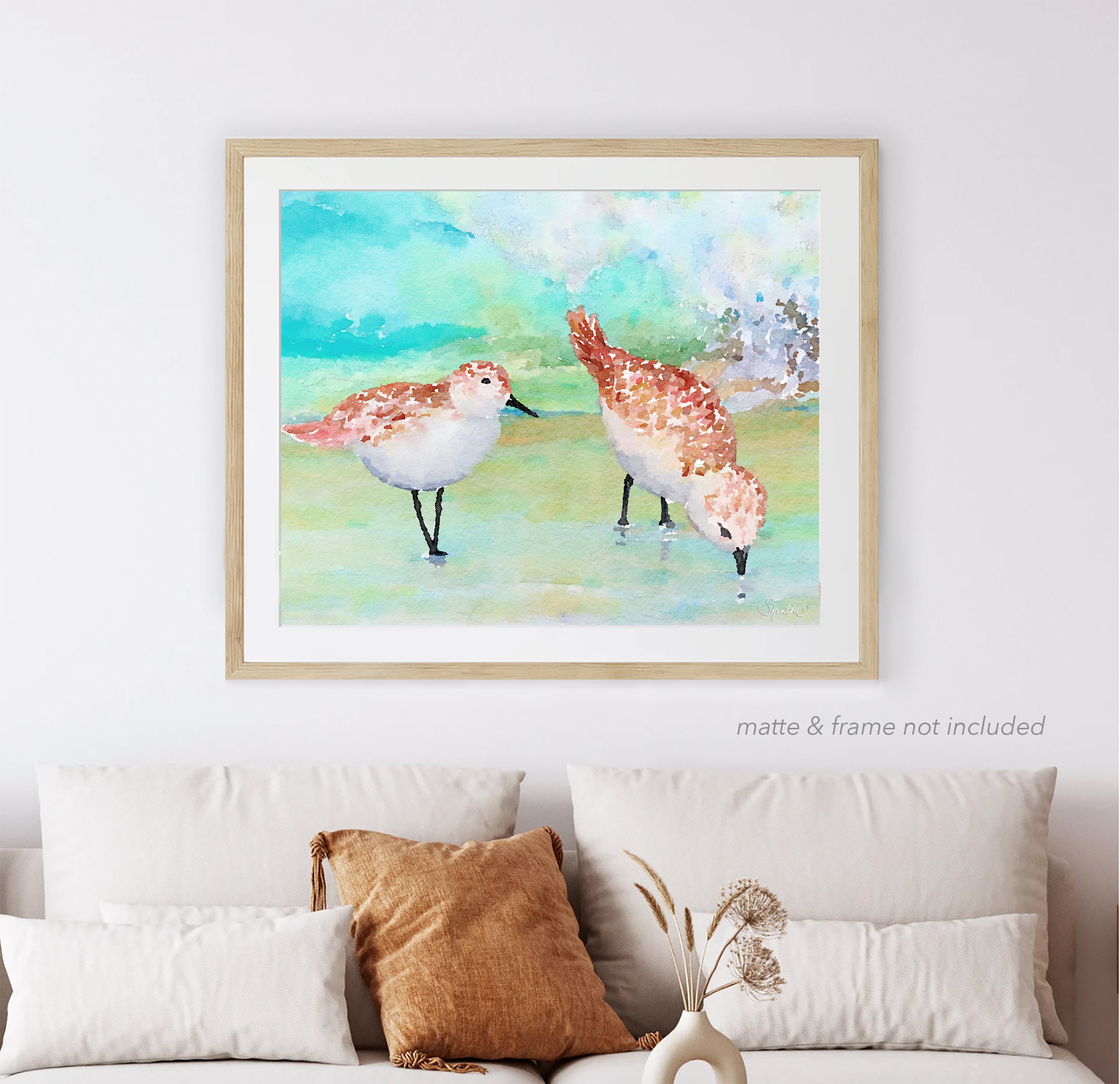 Birds Decor Sandpiper Art Sea Birds Prints Birds on Canvas - Etsy