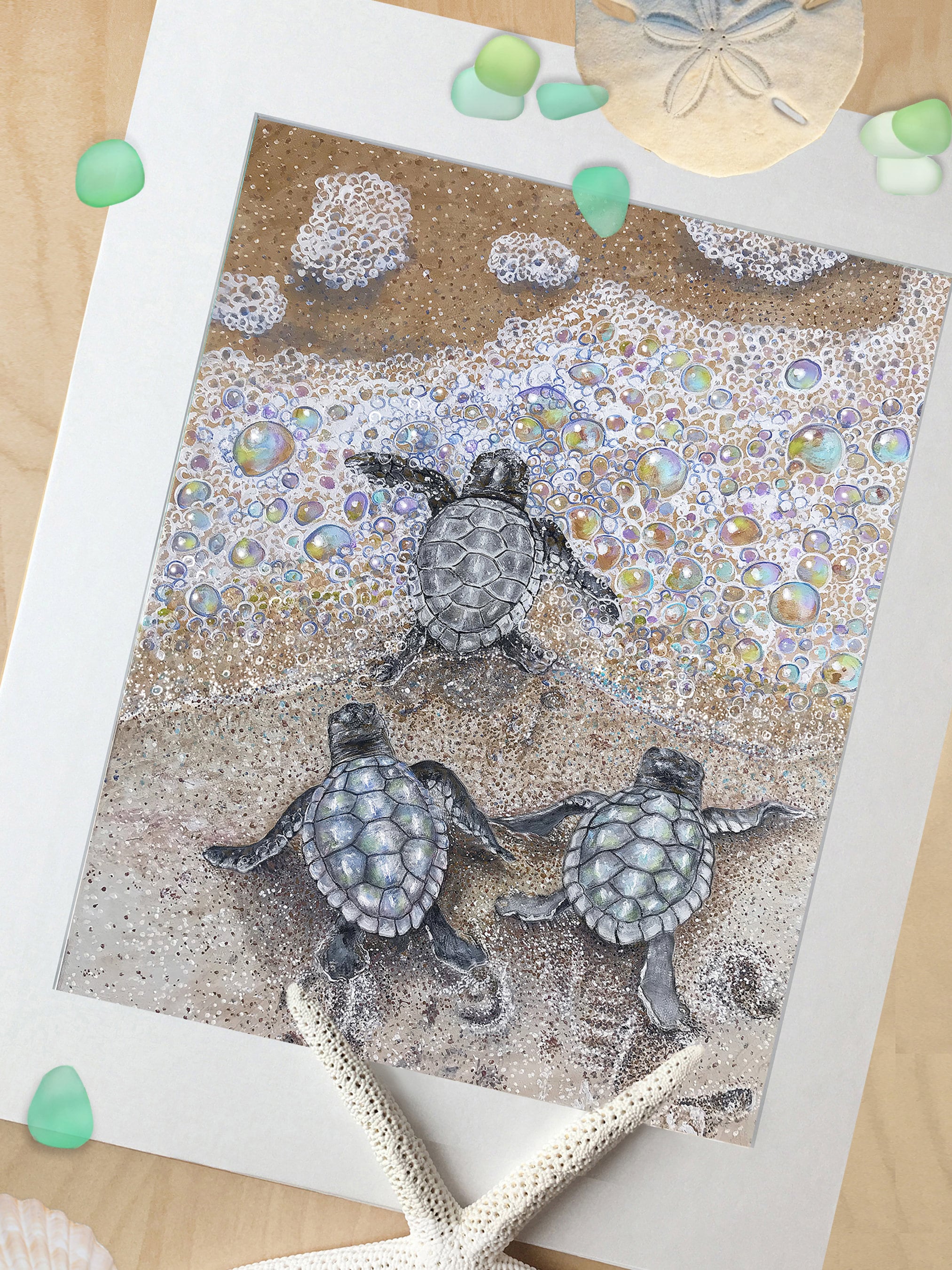 Sea Turtle Art Baby Sea Turtle Paintings Sea Turtle Prints - Etsy