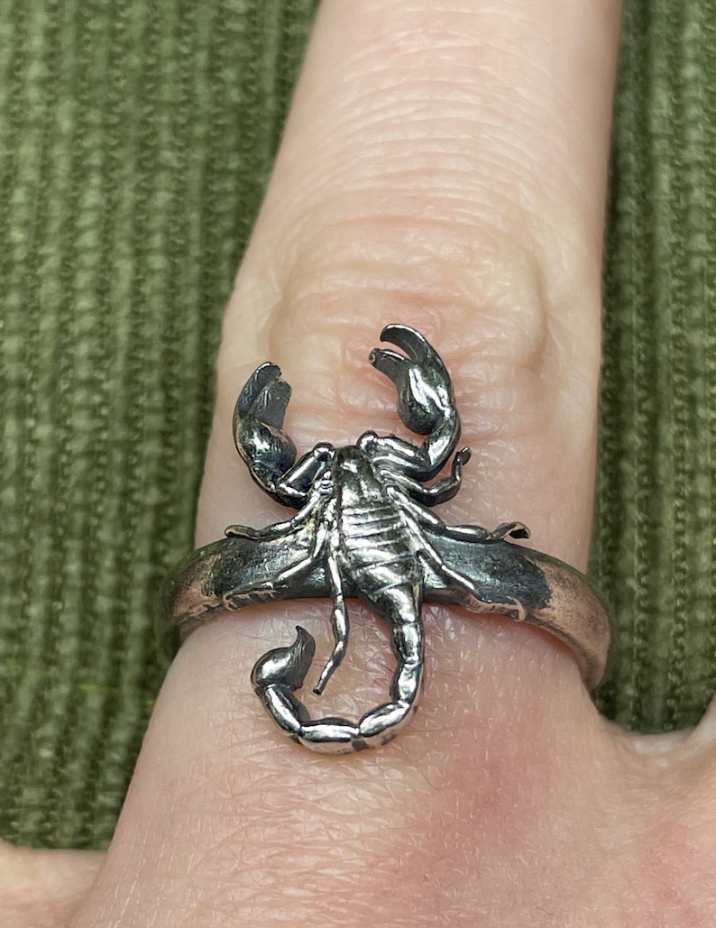 Melusine Solid 925 Sterling Silver Scorpion Scorpio Zodiac - Etsy