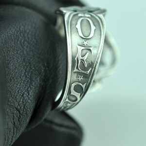 Solid 925 Sterling Silver OES Order of Eastern Star Masonic Adjustable ...