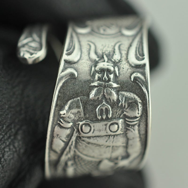 Viking Ring Solid Silver - Etsy
