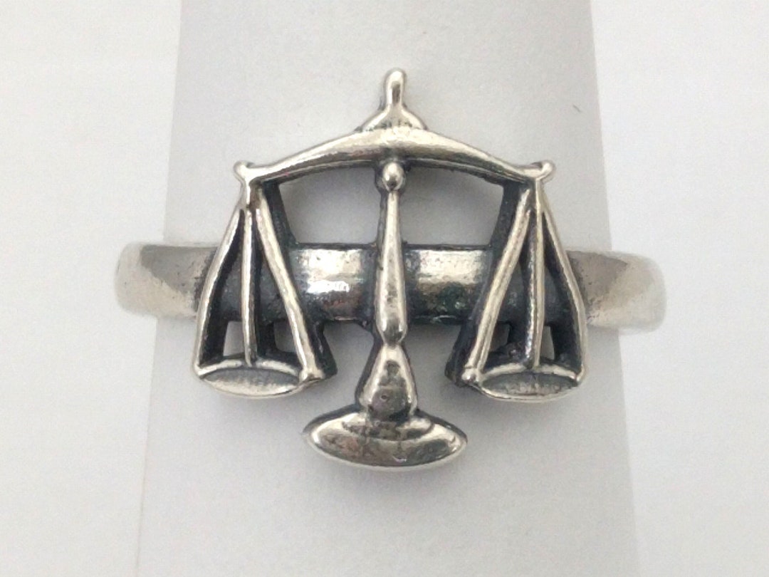 Melusine Solid 925 Sterling Silver Libra Zodiac Birthday Gift Ring - Etsy