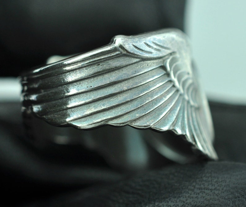 Large Solid 925 Sterling US Air Force Aircrew Crewman Wings Ring - Etsy