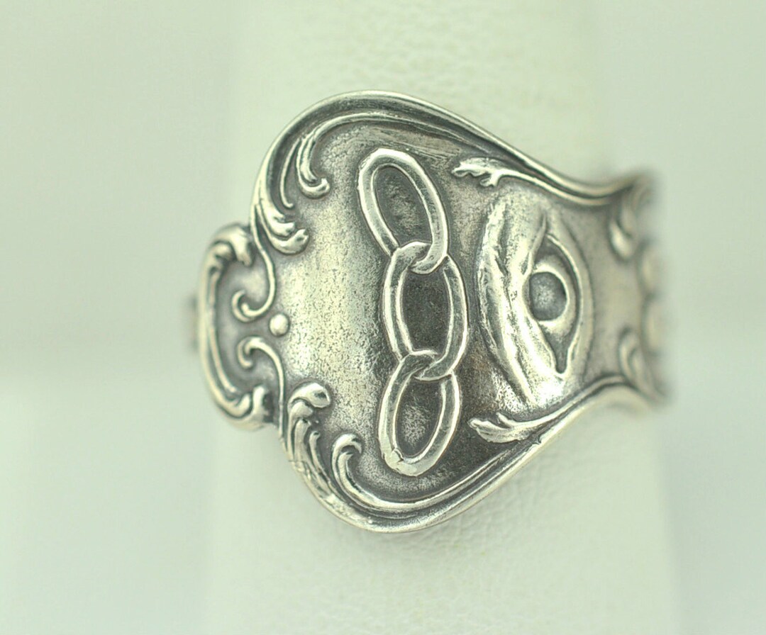 Solid 925 Sterling Silver IOOF Adjustable Spoon Ring - Etsy