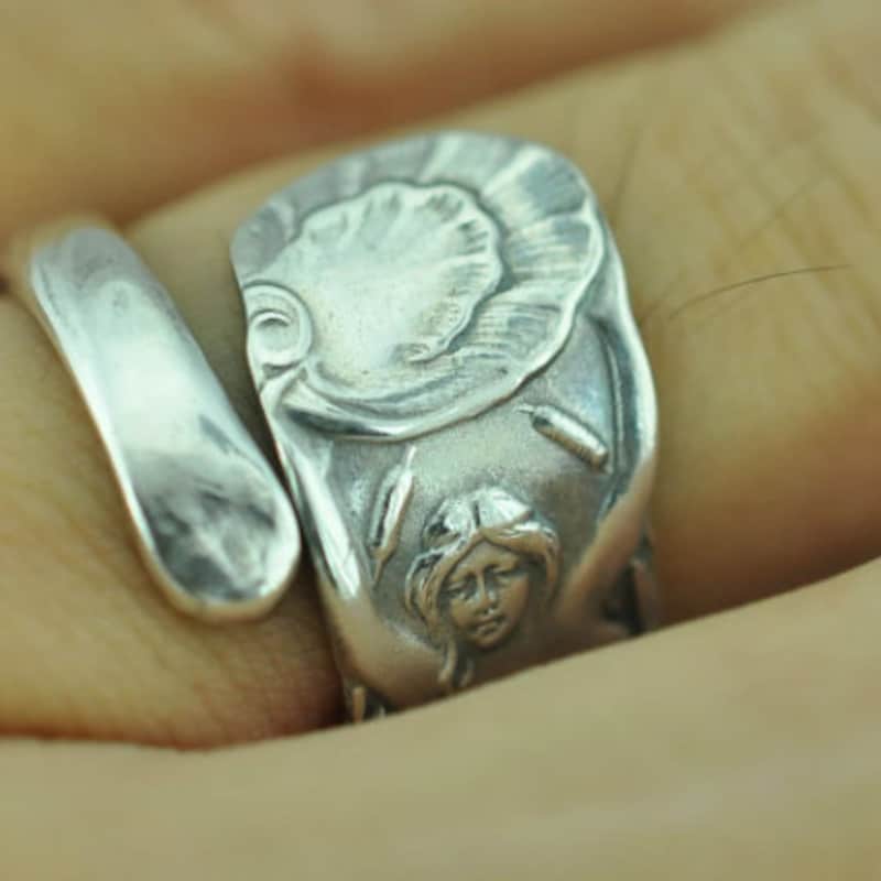 Silver Mermaid Ring - Etsy