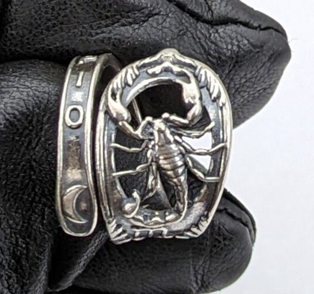 Melusine Solid 925 Sterling Silver Scorpio Zodiac Birthday Adjustable ...