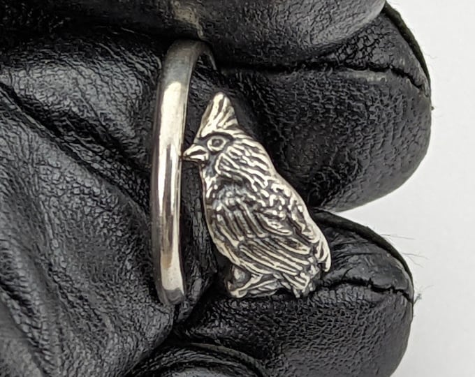 Cardinal Bird Ring - Handmade Art Jewelry - Etsy