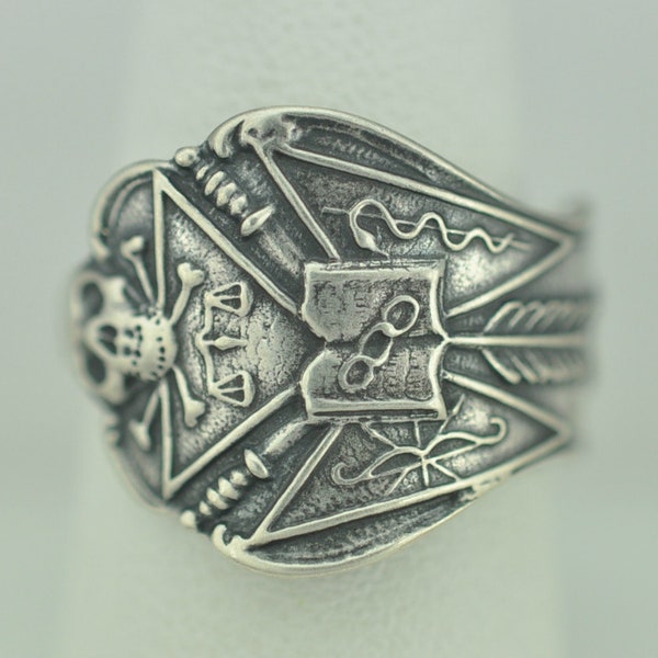 Sterling Skull Ring - Etsy