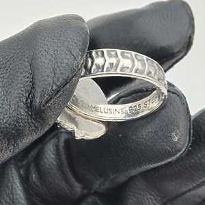 Solid 925 Sterling Silver Human Skull With Spine Adjustable Spoon Ring ...