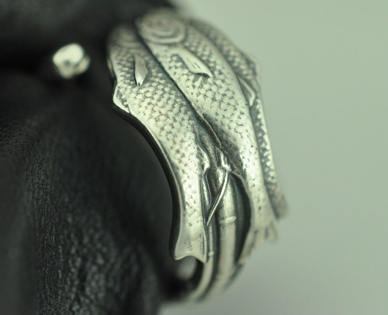 Solid 925 Sterling Silver Triple Fish Adjustable Spoon Ring - Etsy