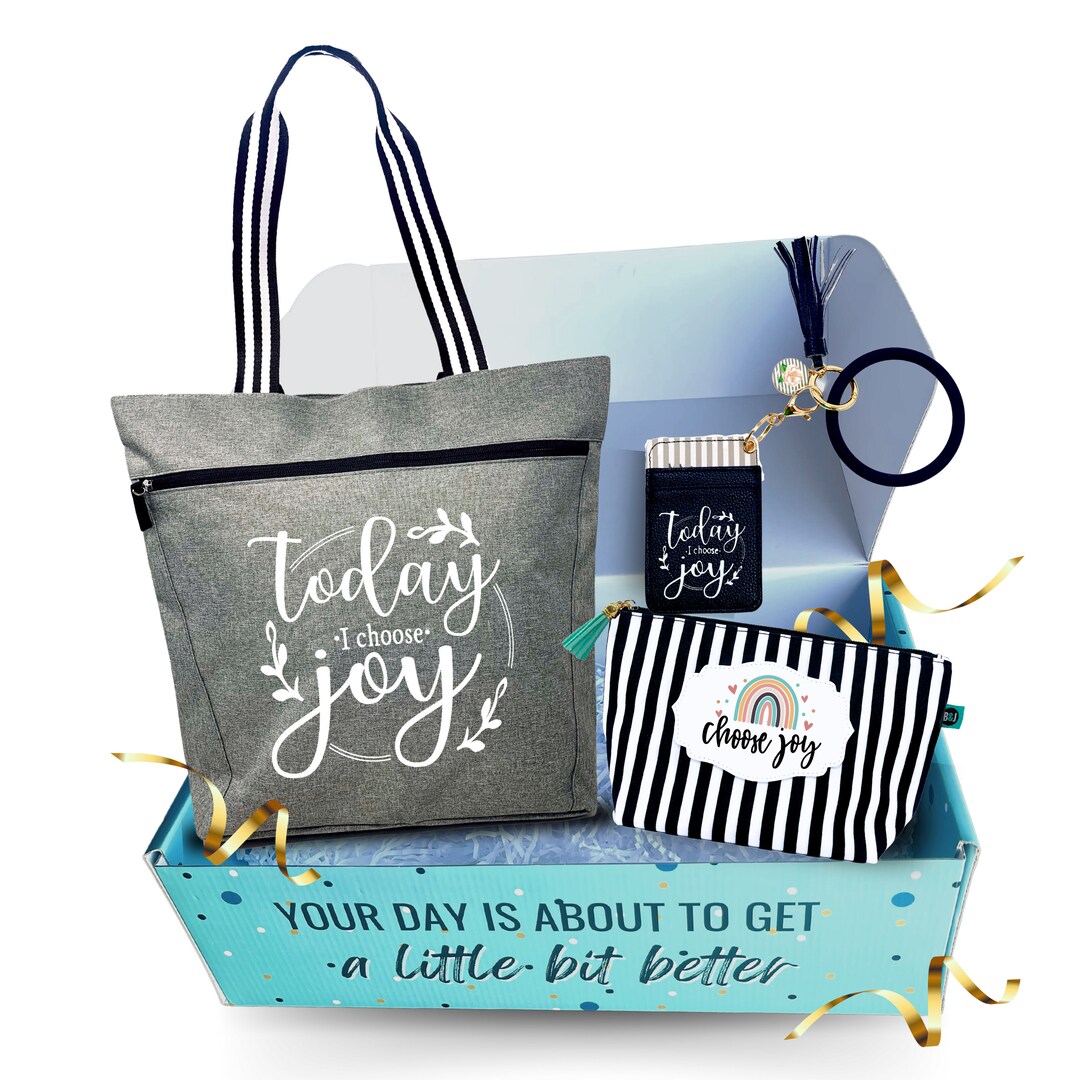 Brooke and Jess Designs - Choose Joy Lexie Tote Bag, Janie Makeup Bag ...