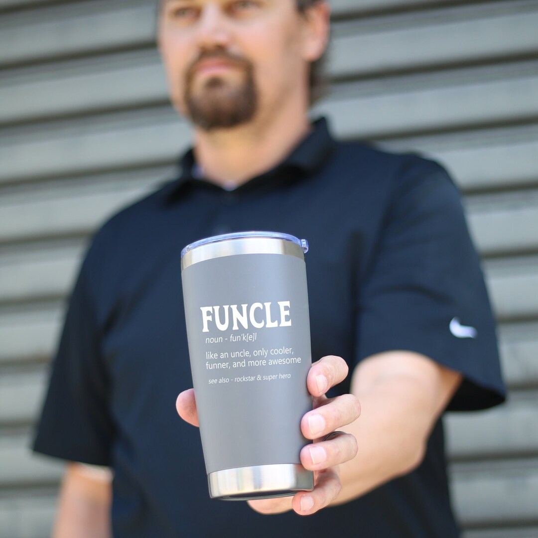 Funcle Pewter Gray 20 Oz Tumbler Gifts for Uncles, Brothers - Etsy