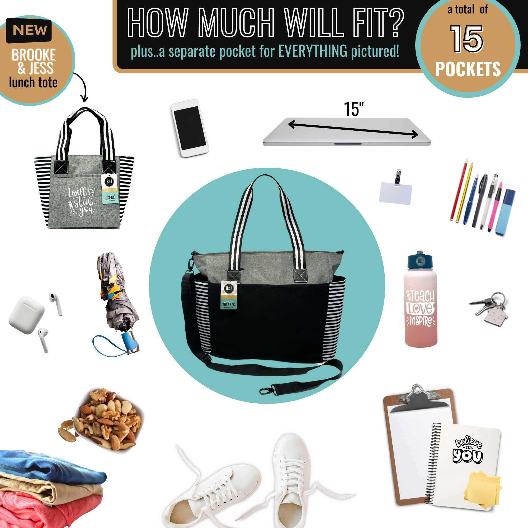 Brooke and Jess Designs Plain Loulou Tote Bag Gifts for Women - Etsy