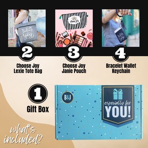 Brooke and Jess Designs - Choose Joy Lexie Tote Bag, Janie Makeup Bag ...