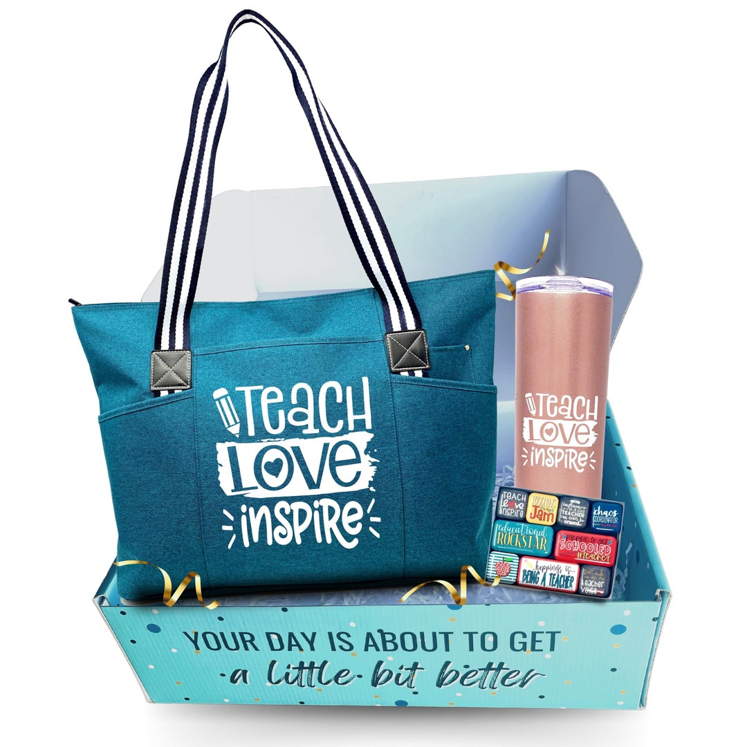 Brooke and Jess Designs Teacher Gift Box Teach Love Inspire - Etsy