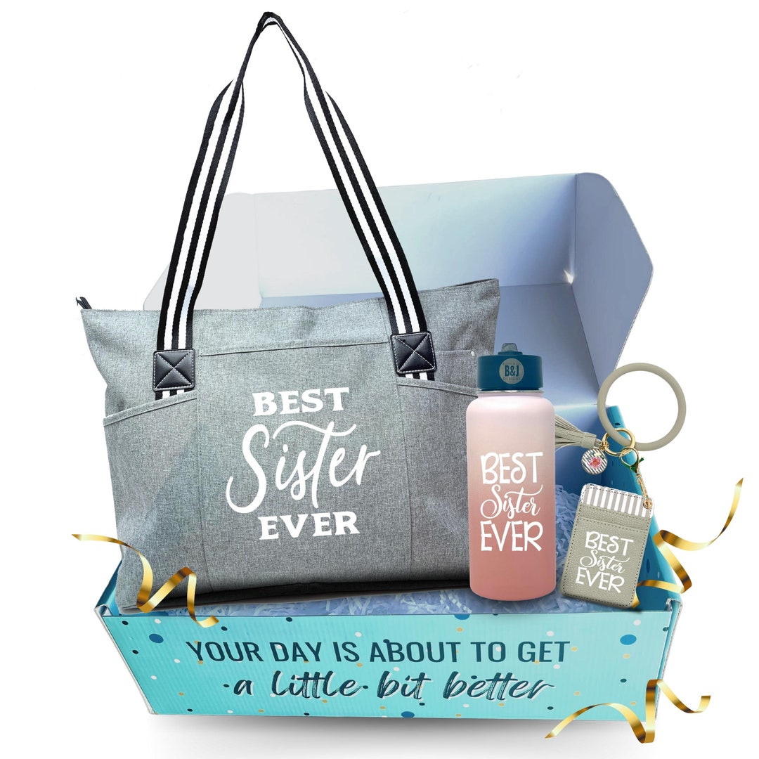 Brooke and Jess Designs Sister Gift Box - Best Sister Ever Tessa, 32 Oz ...