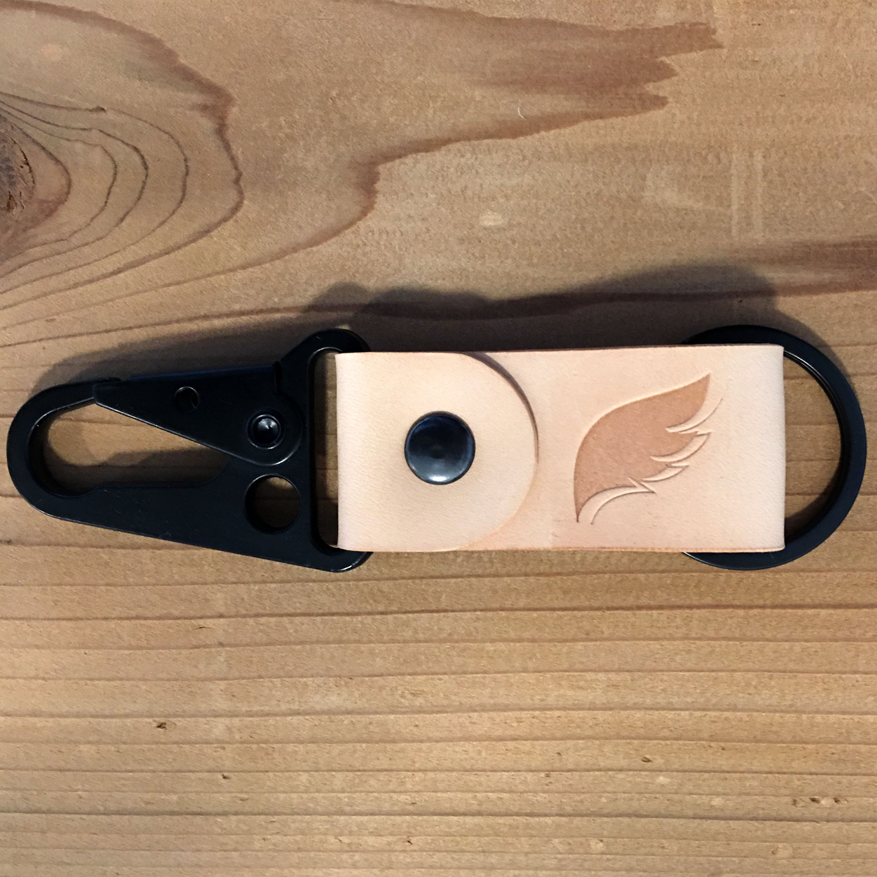 Snap Hooks Leather Keychain Leather Keychain Handmade Keychain ...