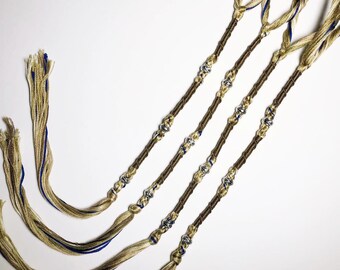 Tzitzits With Your Choice of Tekeleth 100% Cotton Set of 4 - Etsy