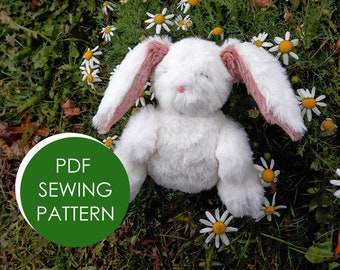 Simple Bunny Plushie Sewing Pattern PDF Instant Download - Etsy