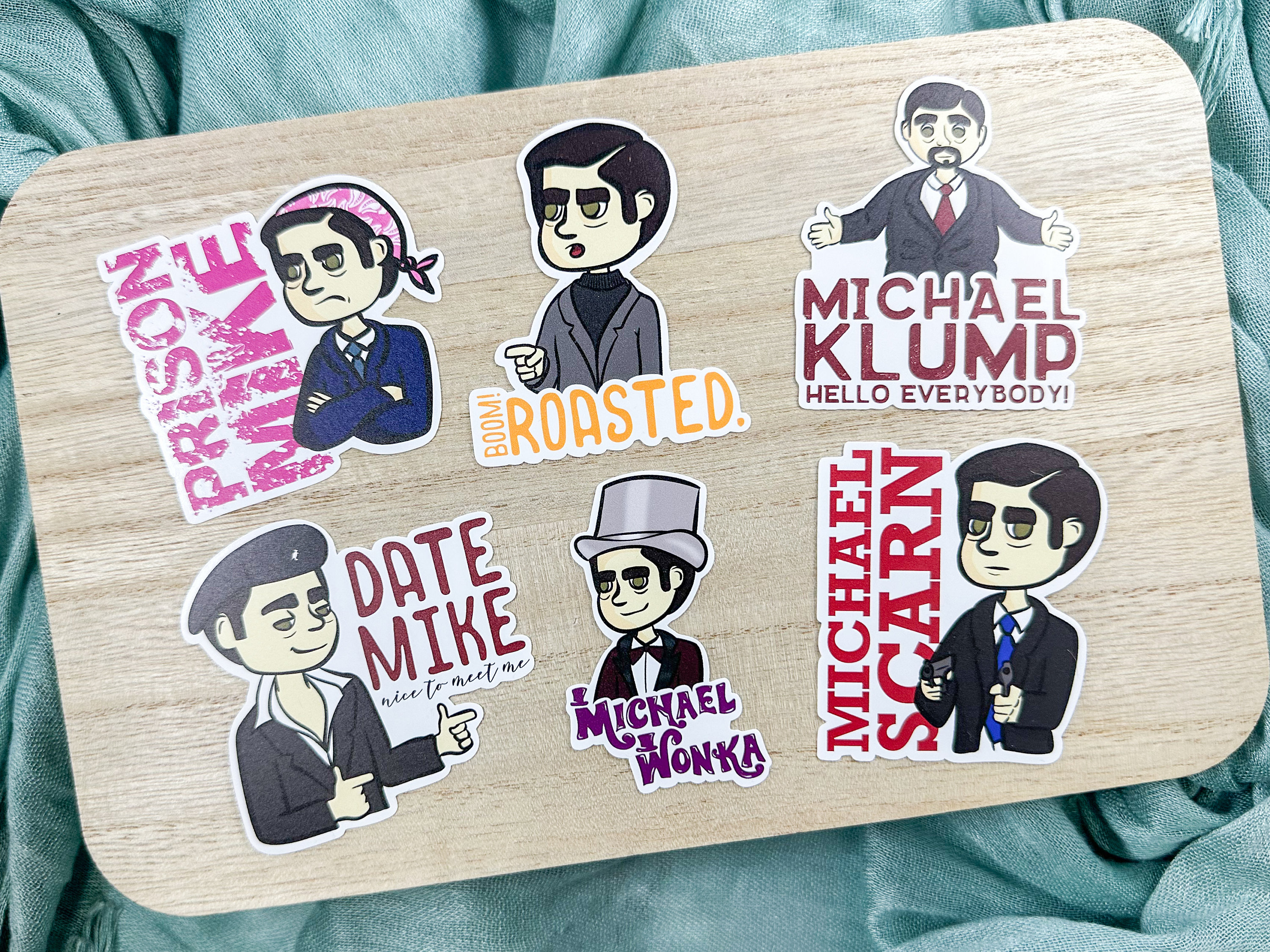 Michael Klump Sticker | the Office Fan Art | Dunder Mifflin | Michael ...