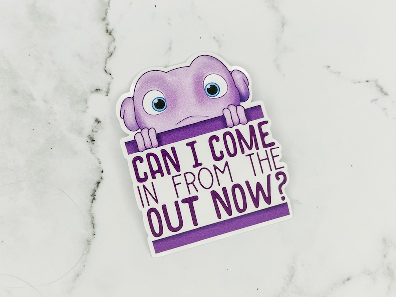 Can I Come in FROM the Out Now Vinyl Sticker Water Bottle - Etsy
