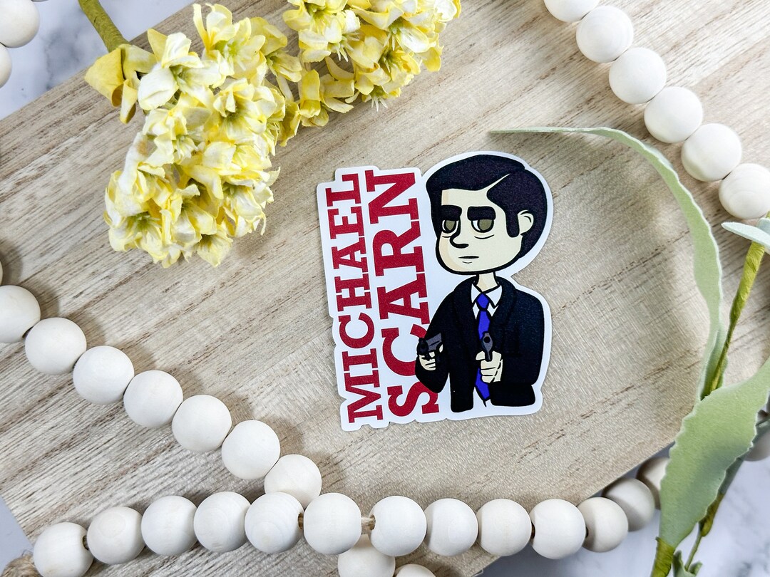 Michael Scarn Sticker | the Office Fan Art | Dunder Mifflin | Michael ...