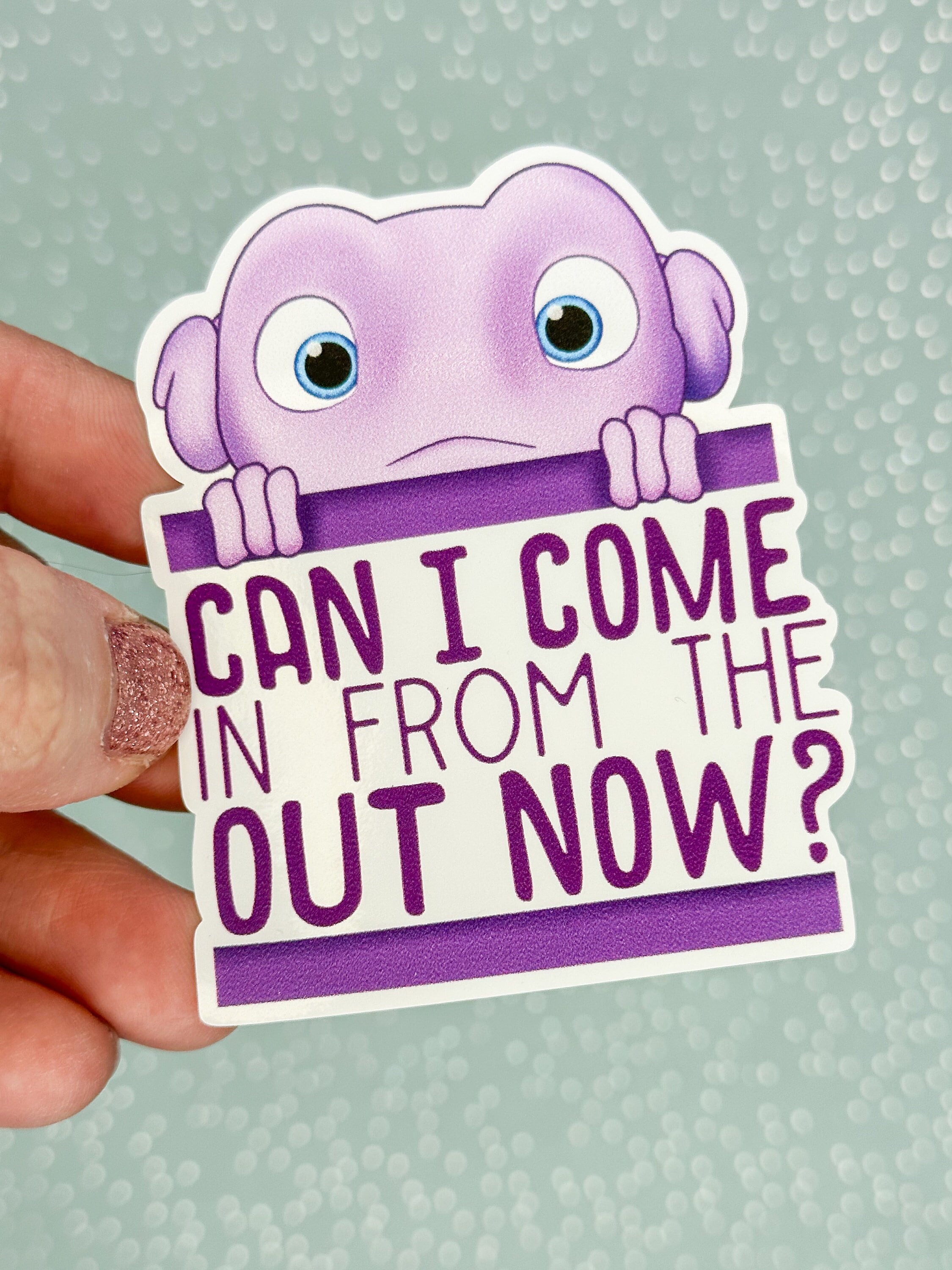 Can I Come in FROM the Out Now Vinyl Sticker Water Bottle Sticker Best ...