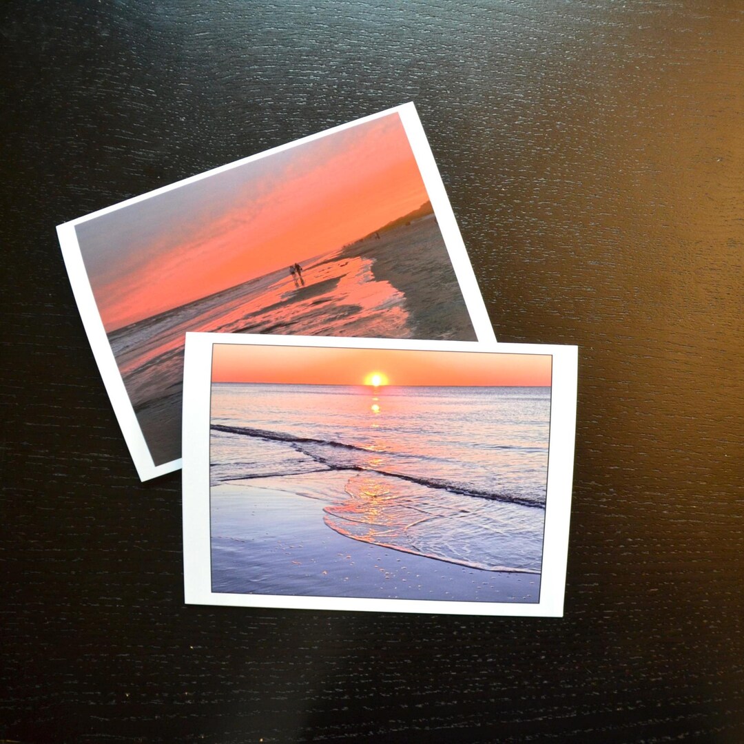 Sunrise Sunset Original Photo Note Cards. 6 Cards With Envelopes. Blank ...
