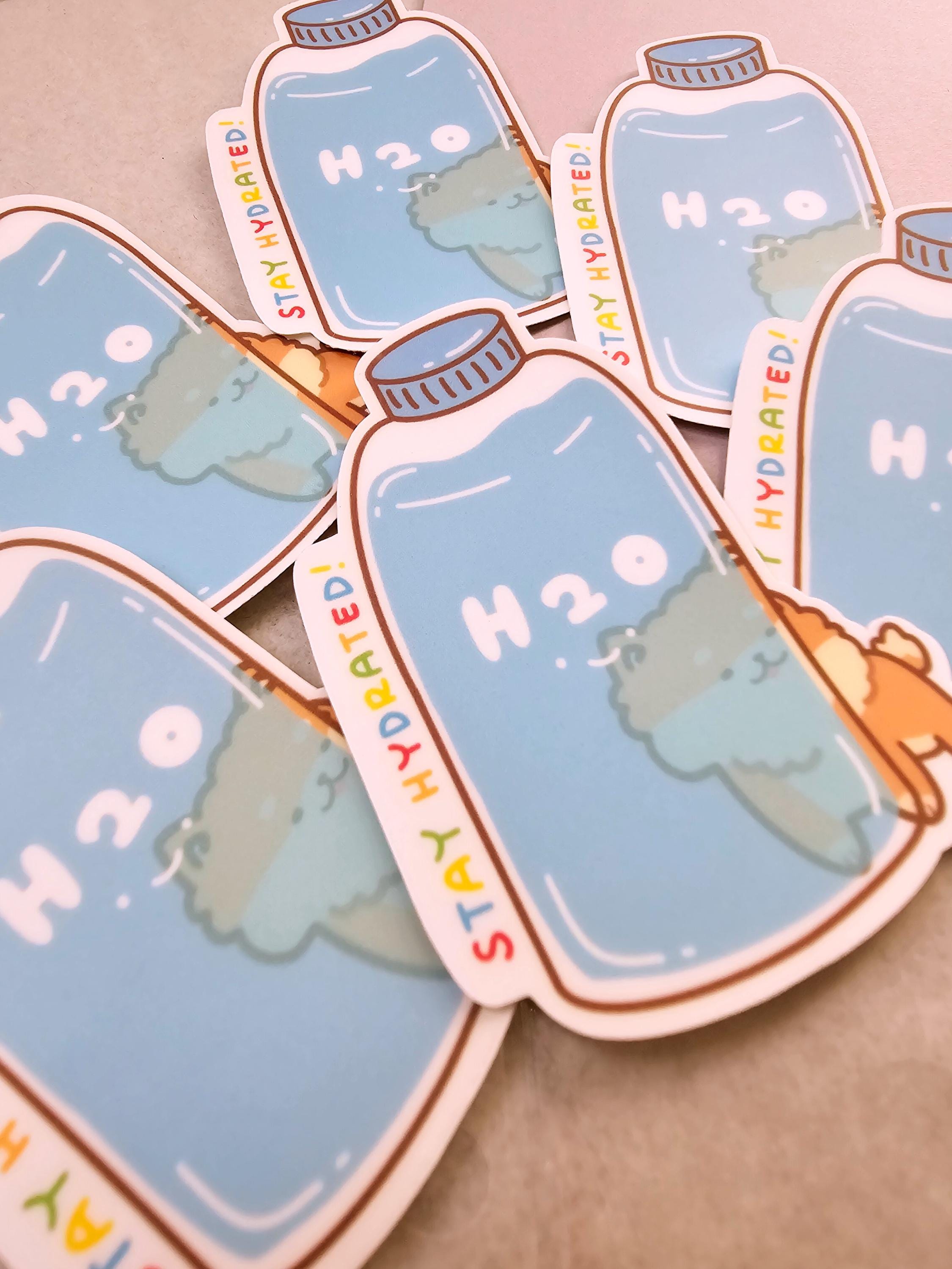 Stay Hydrated H2O Sticker - Etsy