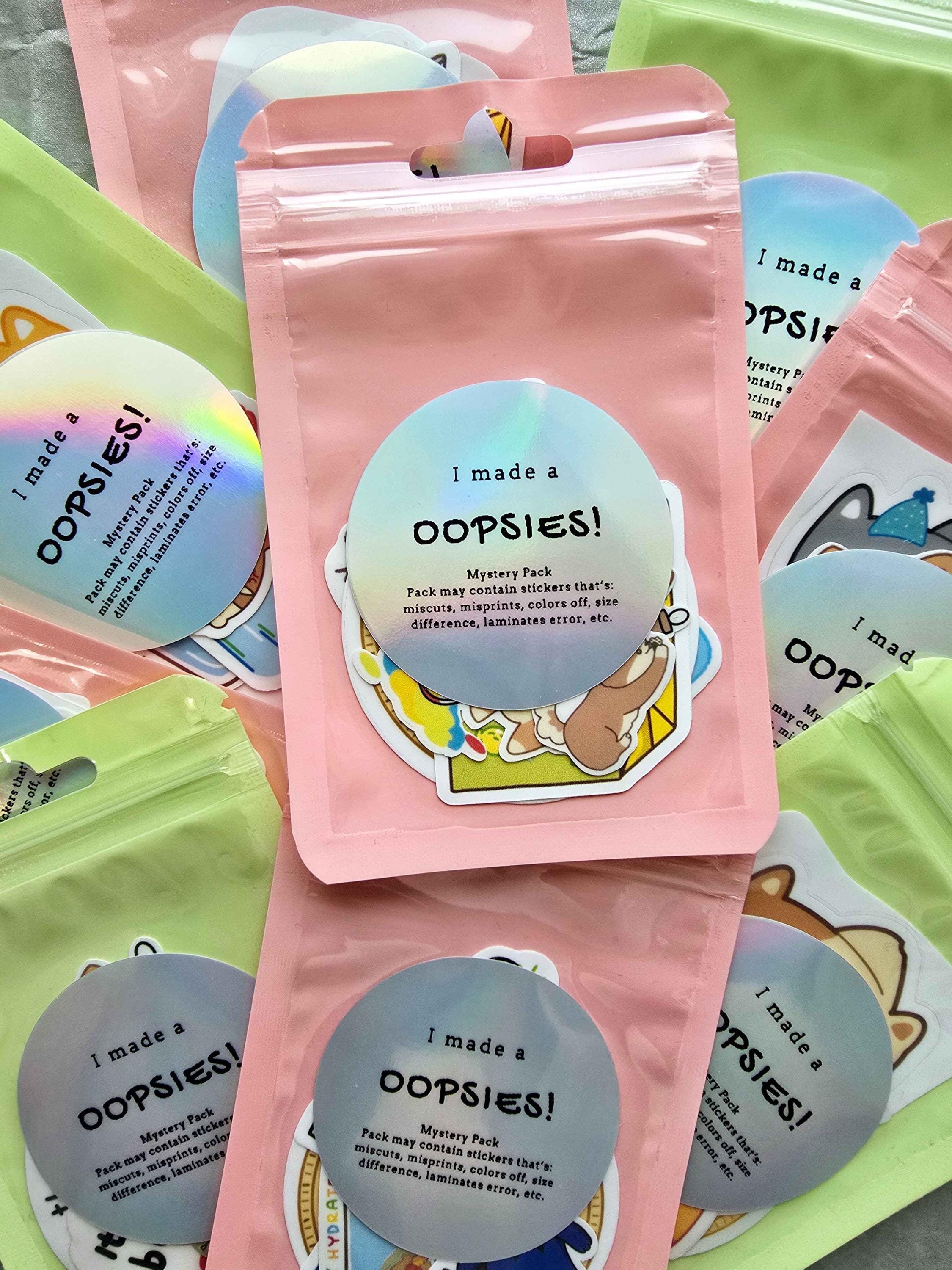 Oopsies! Mystery Sticker Pack - Etsy