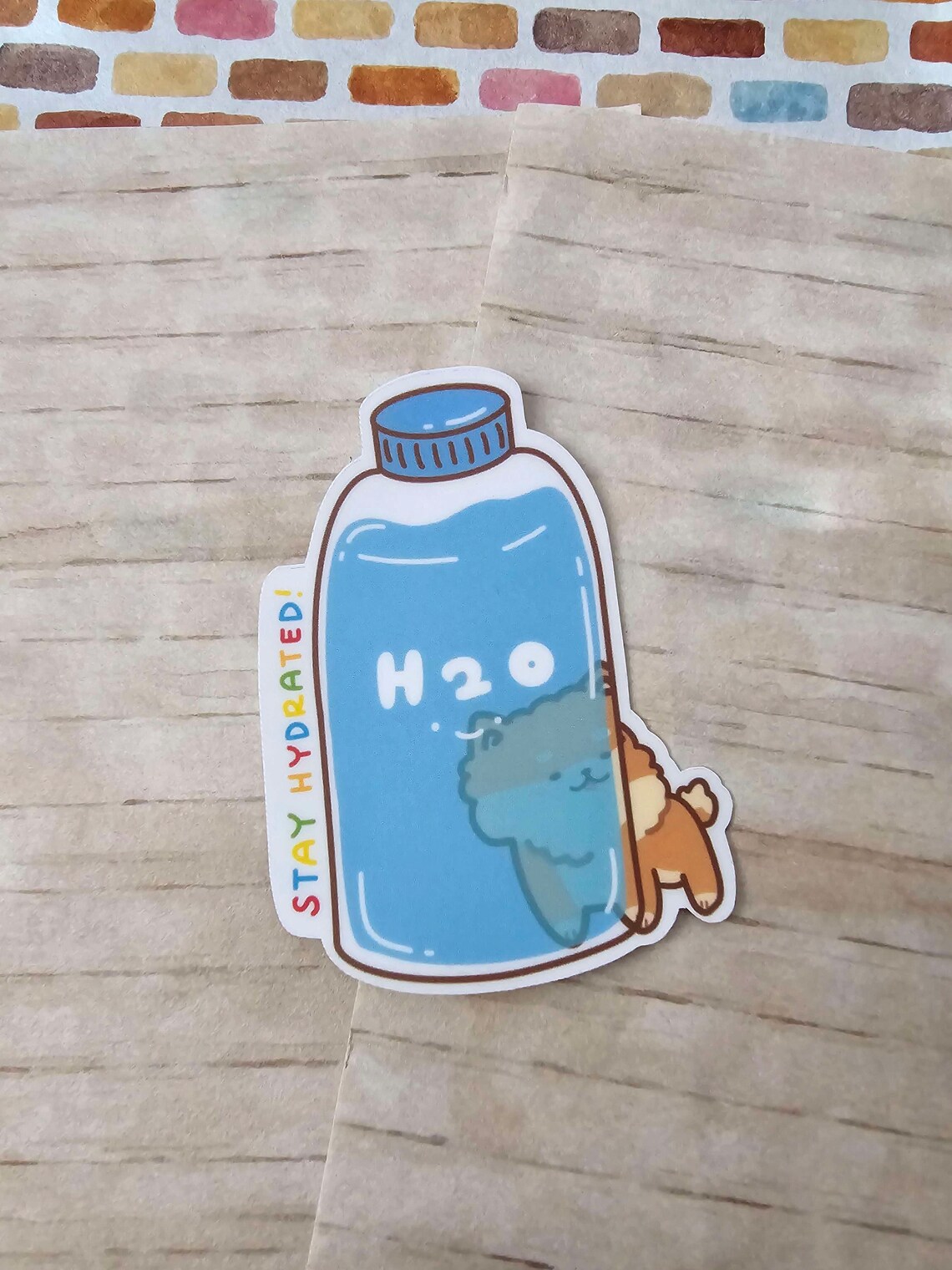 Stay Hydrated H2O Sticker - Etsy
