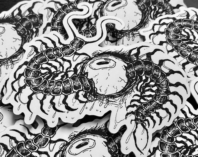 Centipede Eyeball Sticker - Etsy