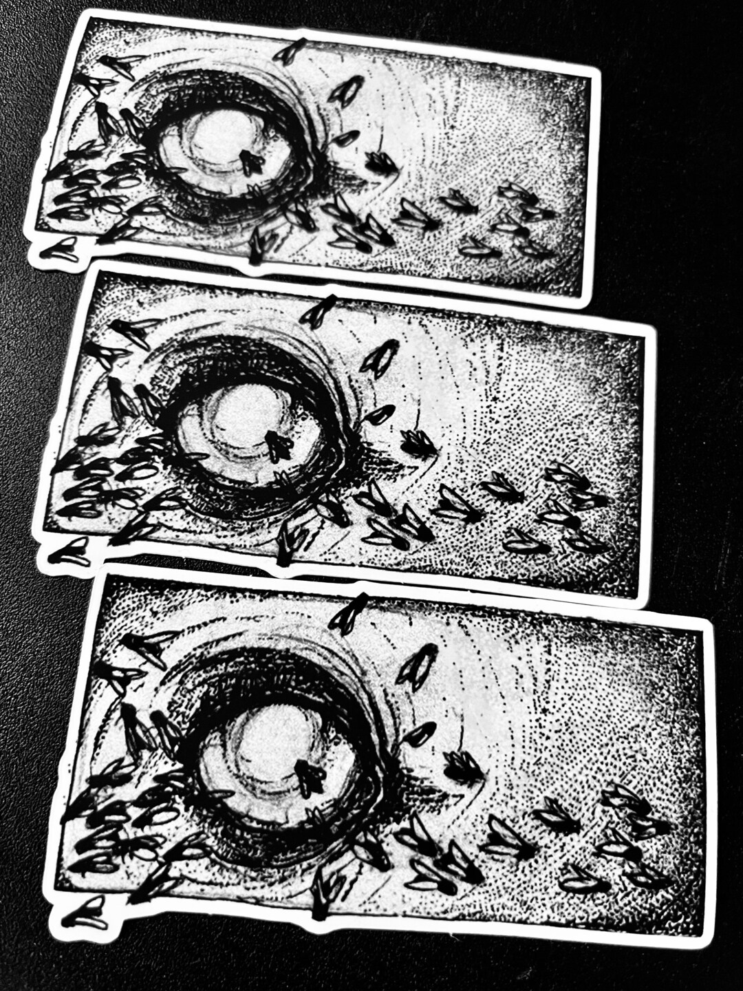 Eyeball Flies Horror Art Sticker - Etsy