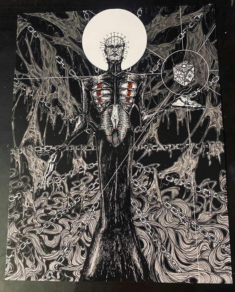 Pinhead Hell Priest Cenobite Hellraiser Horror Art Print - Etsy
