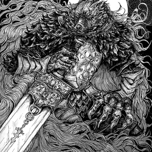 Blaidd elden Ring Portrait Art Print // Fromsoftware Dark - Etsy