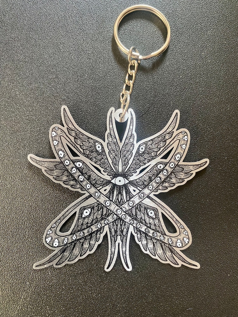 Biblical Angel Seraphim Keychain - Etsy