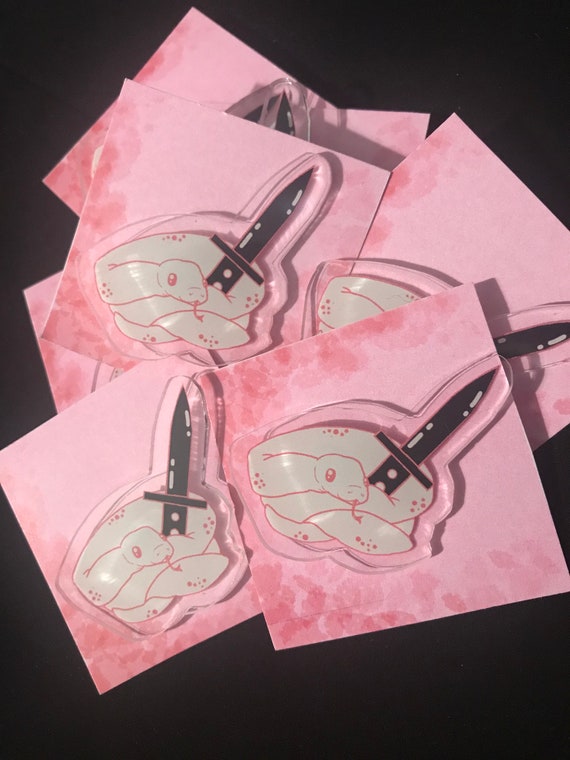 Ball Python Knife Acrylic Pin | Etsy