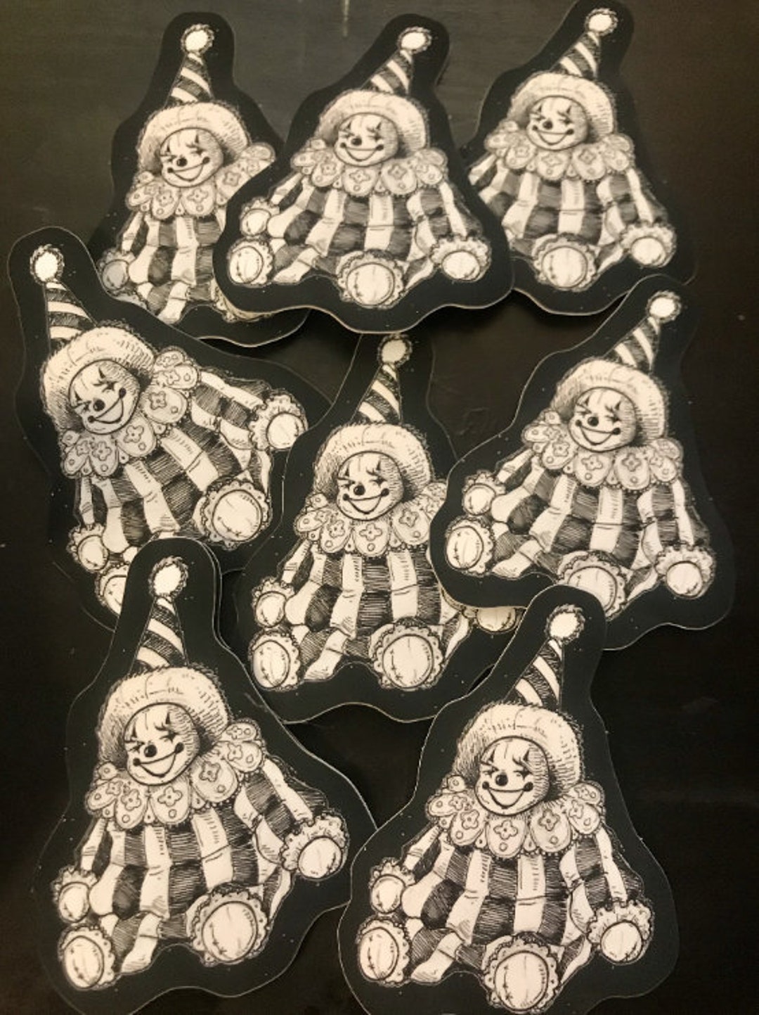 Mini Clown Doll Sticker - Etsy
