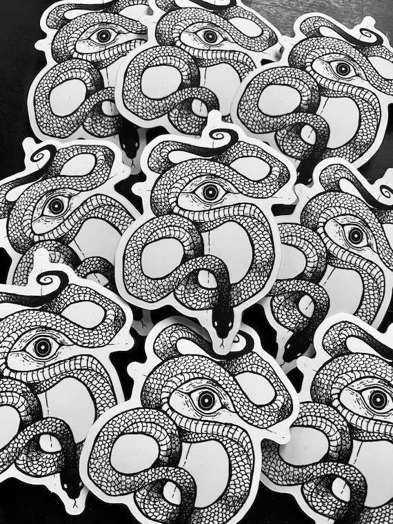 Snake Eye Sticker | Etsy