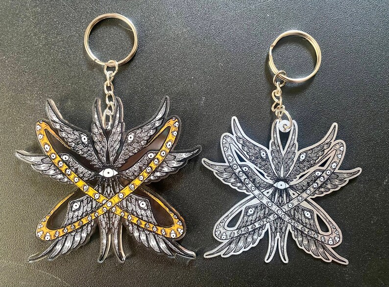 Biblical Angel Seraphim Keychain - Etsy