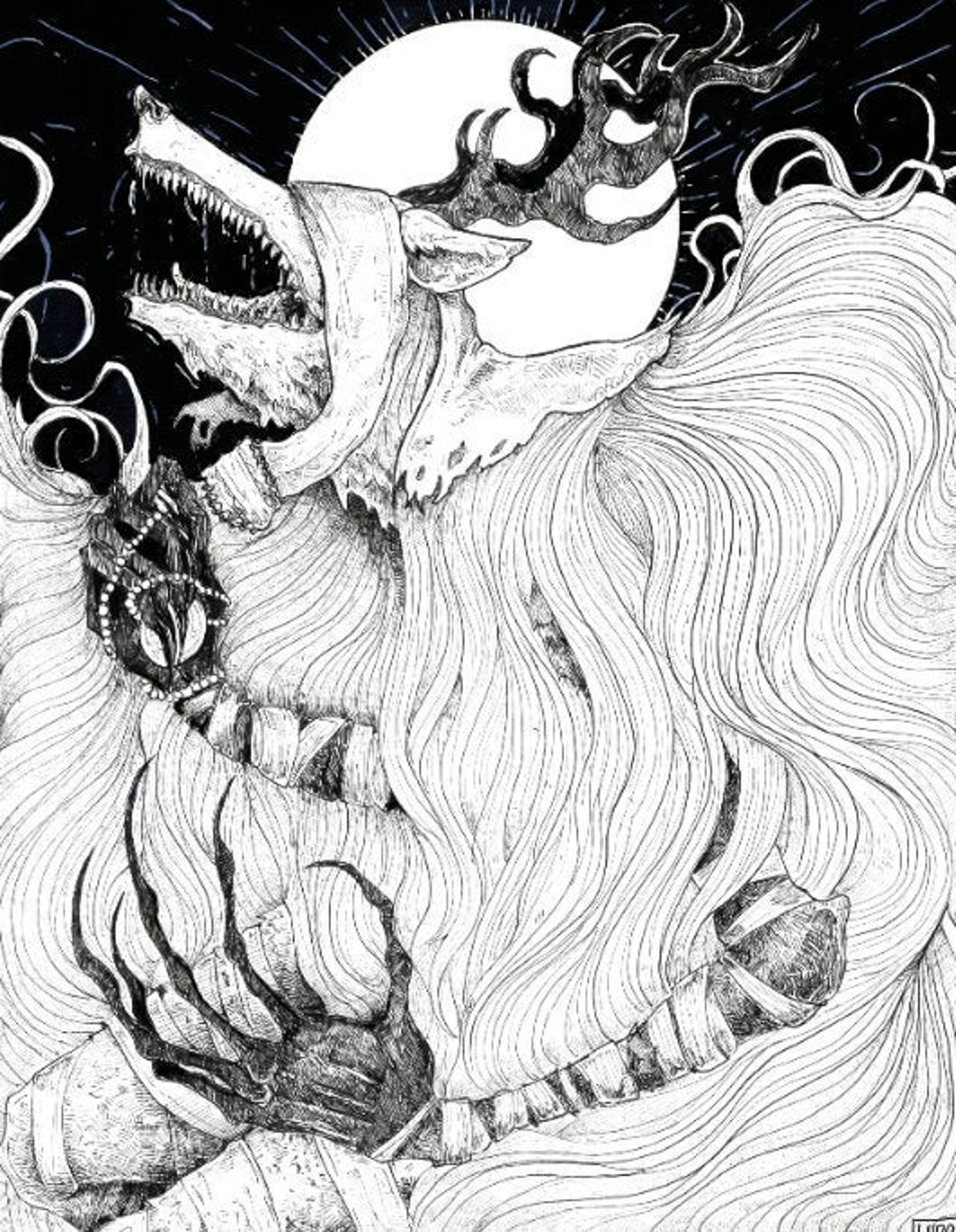 Vicar Amelia Bloodborne Art Print - Etsy