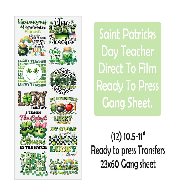 Teacher Gang Sheet Svg Etsy