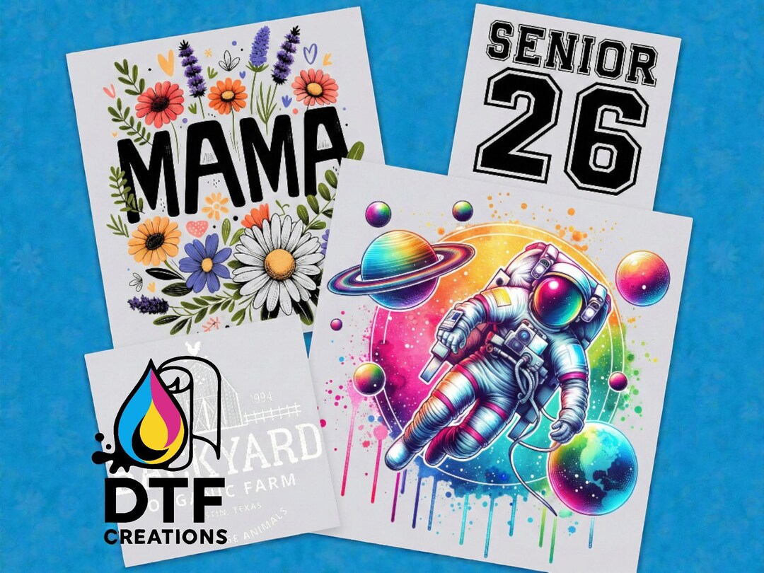Custom DTF Transfers | Full Color Gang Sheet for Textiles | Ready to ...