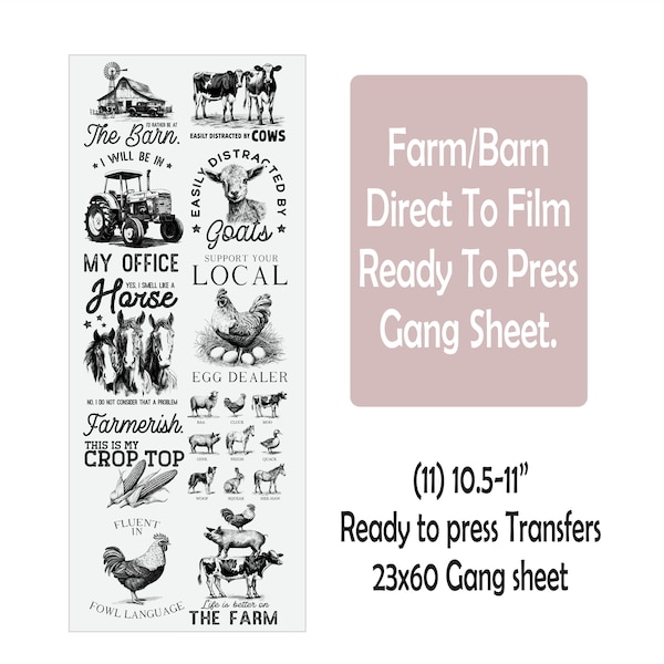 On the Farm Transfer - Etsy
