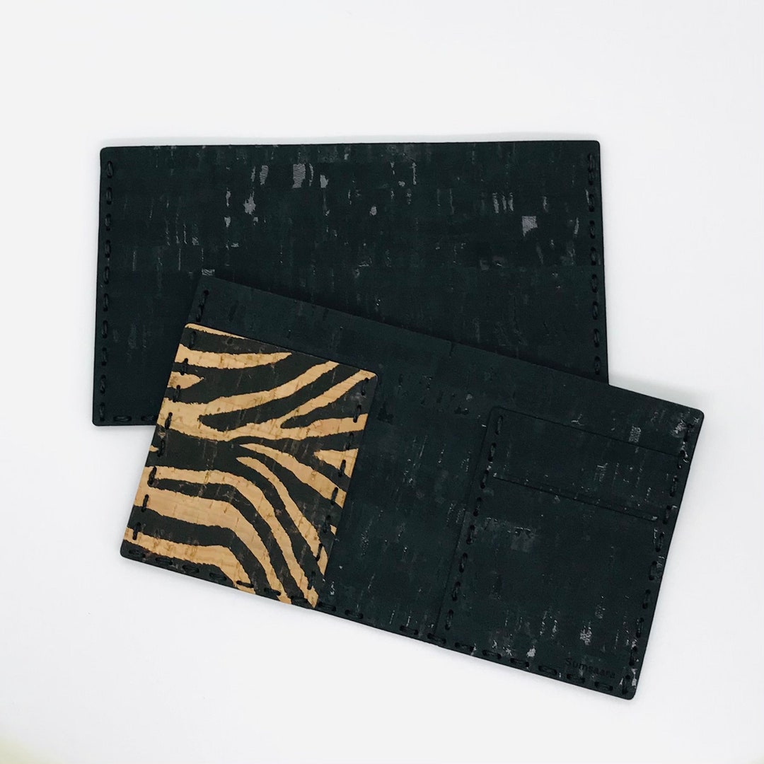Eco-friendly Wallet, Bi-fold Wallet, Gift for Animal Lover, Cork Fabric ...