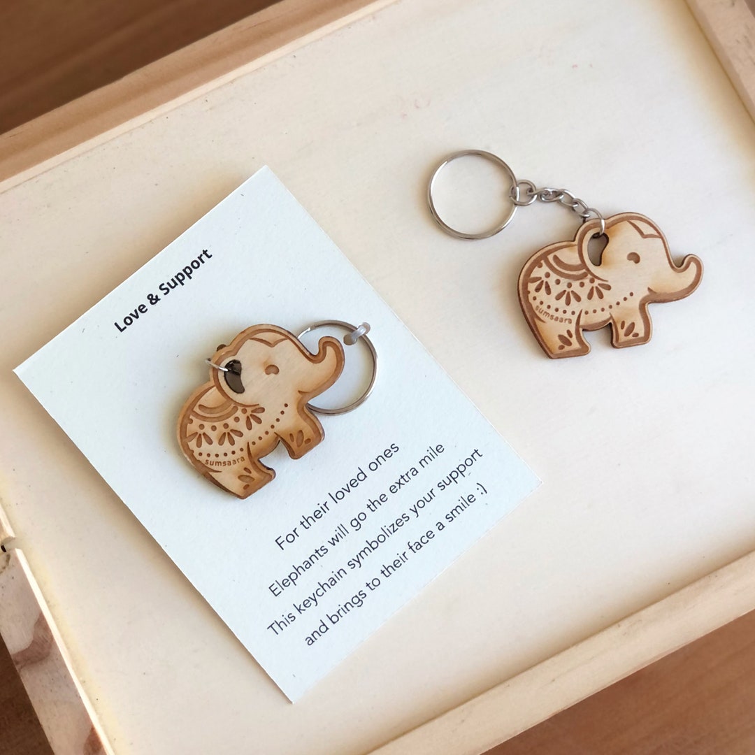 Love and Support Card, Lucky Elephant, Greeting Card, Elephant Zipper ...