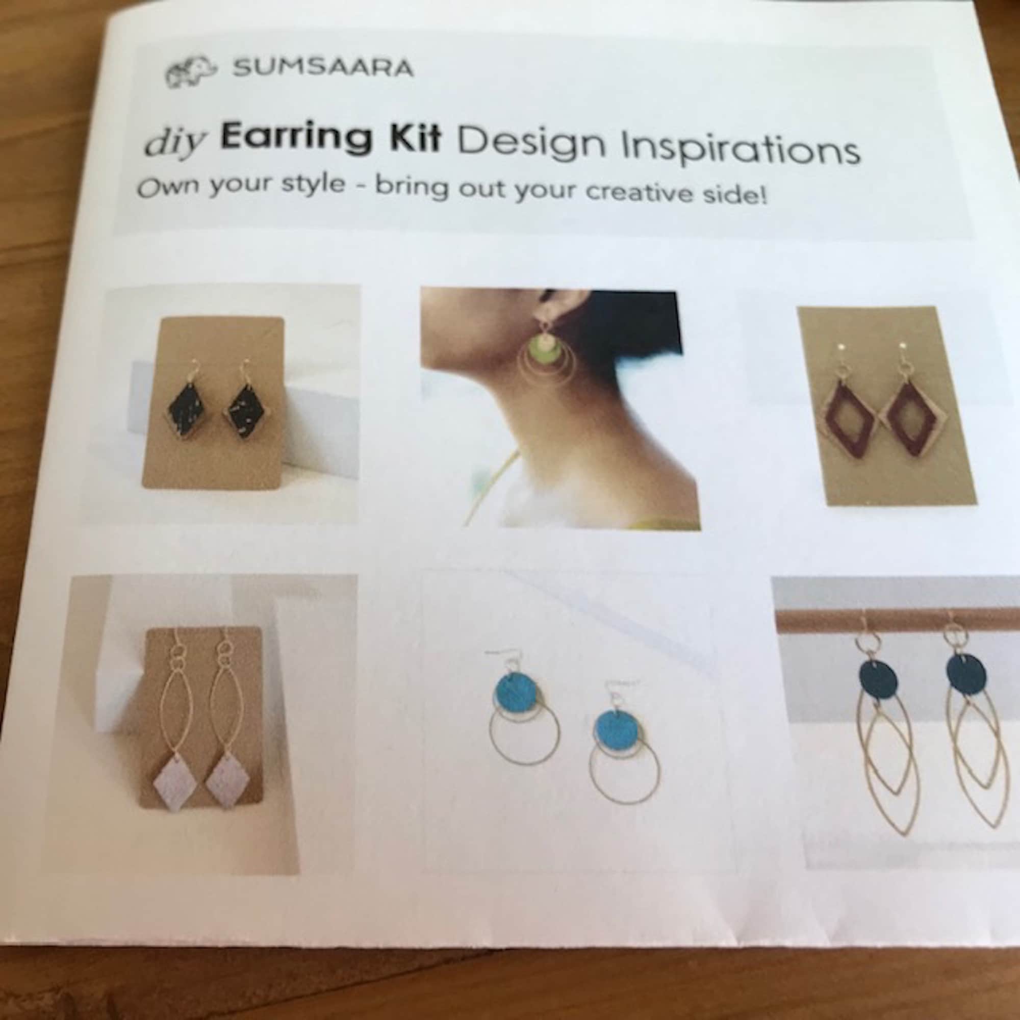 DIY Cork Fabric Earring Craft Kit, Mom Jewelry Making Set, 36 Pieces - Etsy