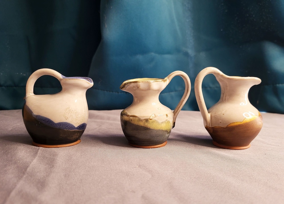 Set of 3 Vintage Mini Ceramic Pitchers Made in Japan - Etsy