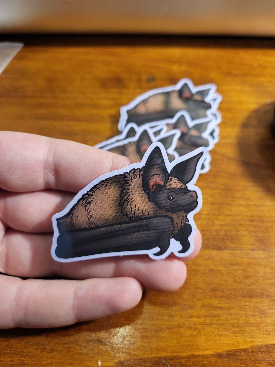 Little Brown Bat Vinyl Sticker - Etsy