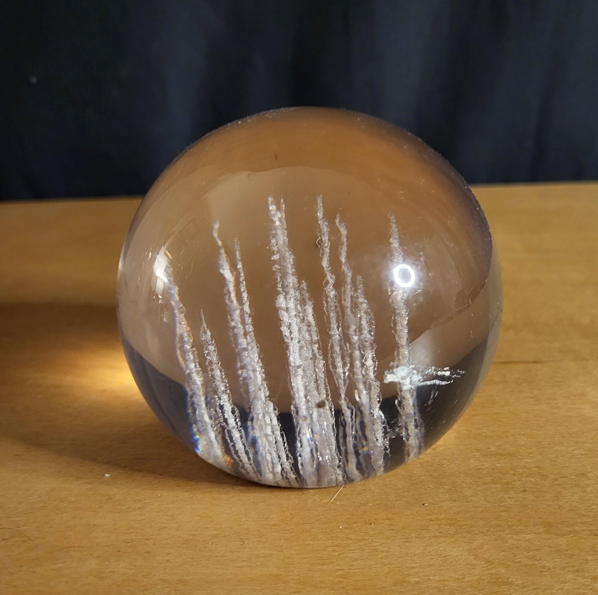 Resin Orb Paperweight With Controlled Bubbles Inside - Etsy